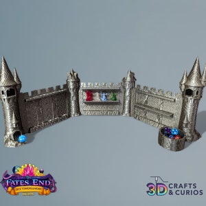 Medieval Castle DM / GM Screen With Dice Towers - Etsy