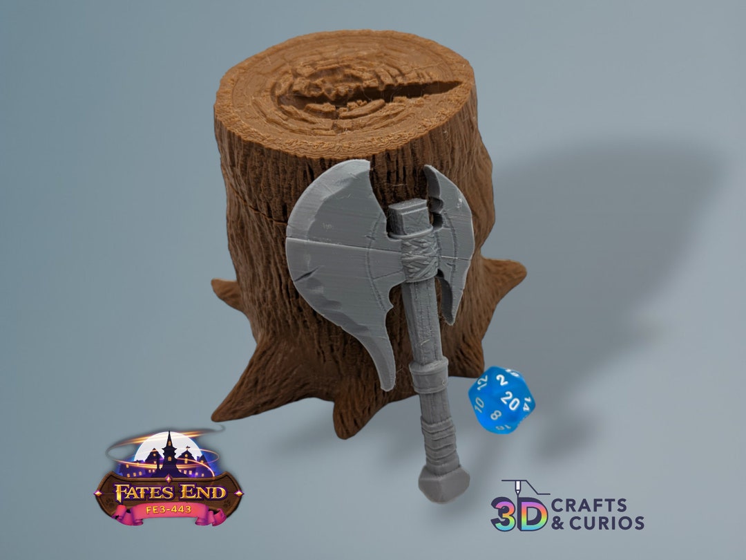 Barbarian's Axe Dice Vault - Etsy