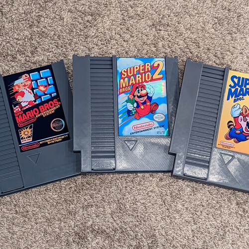 Super Mario Bros 3 Wooden Wood Nintendo / NES Cartridge - Etsy