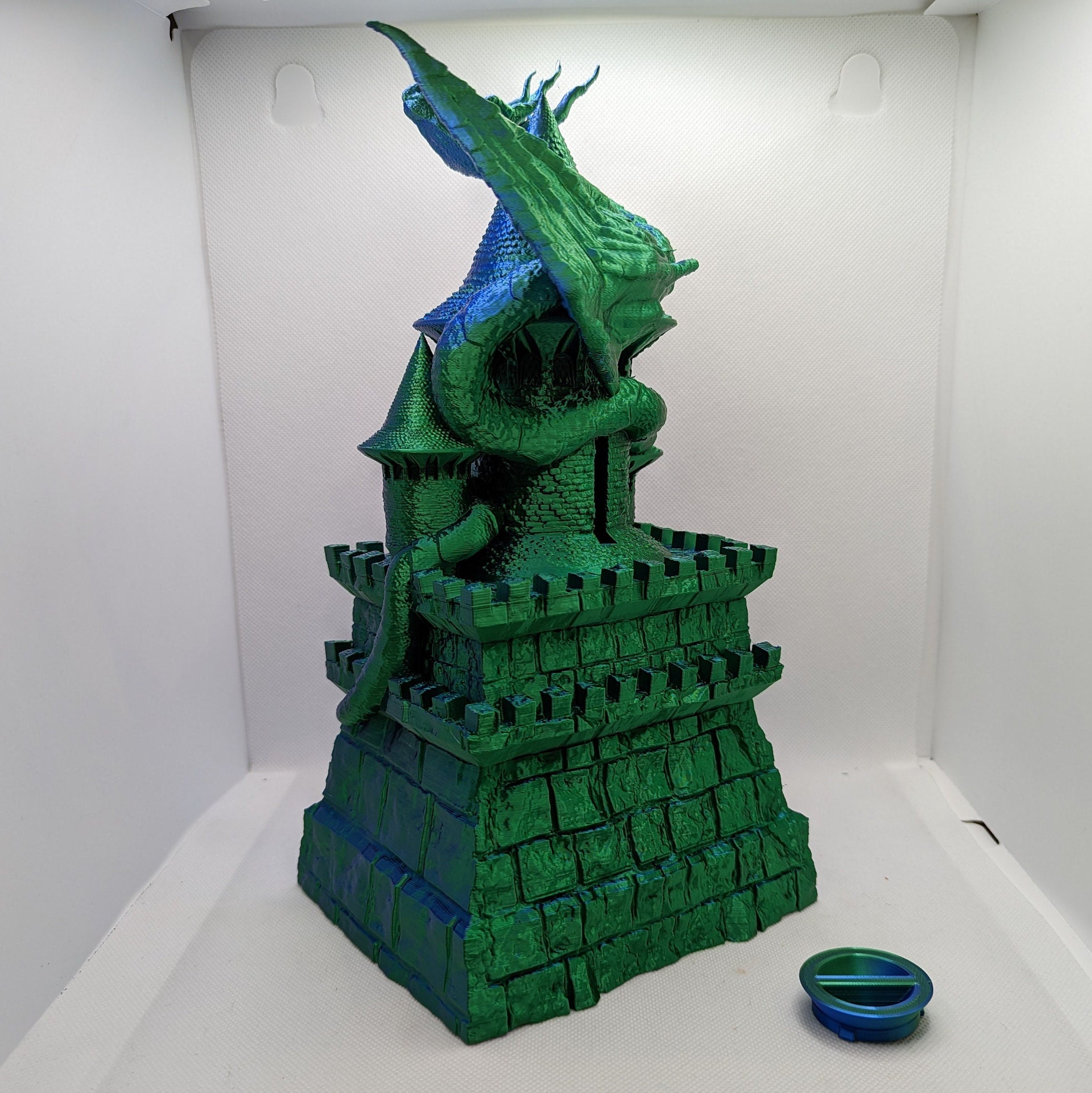 Dragon and Castle Coin Bank - Etsy