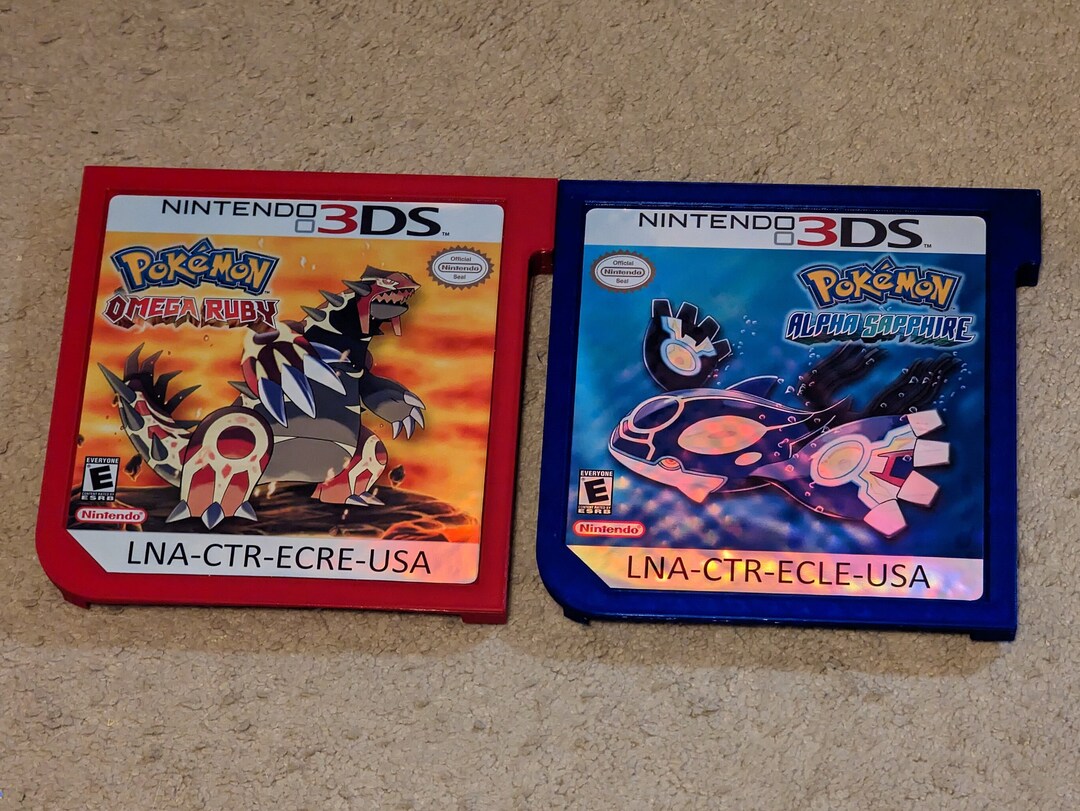 Giant Nintendo 3DS Cartridge Decoration Pokemon Alpha Sapphire / Omega ...