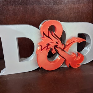 3D Dungeons and Dragons D&D Logo Sign - Etsy