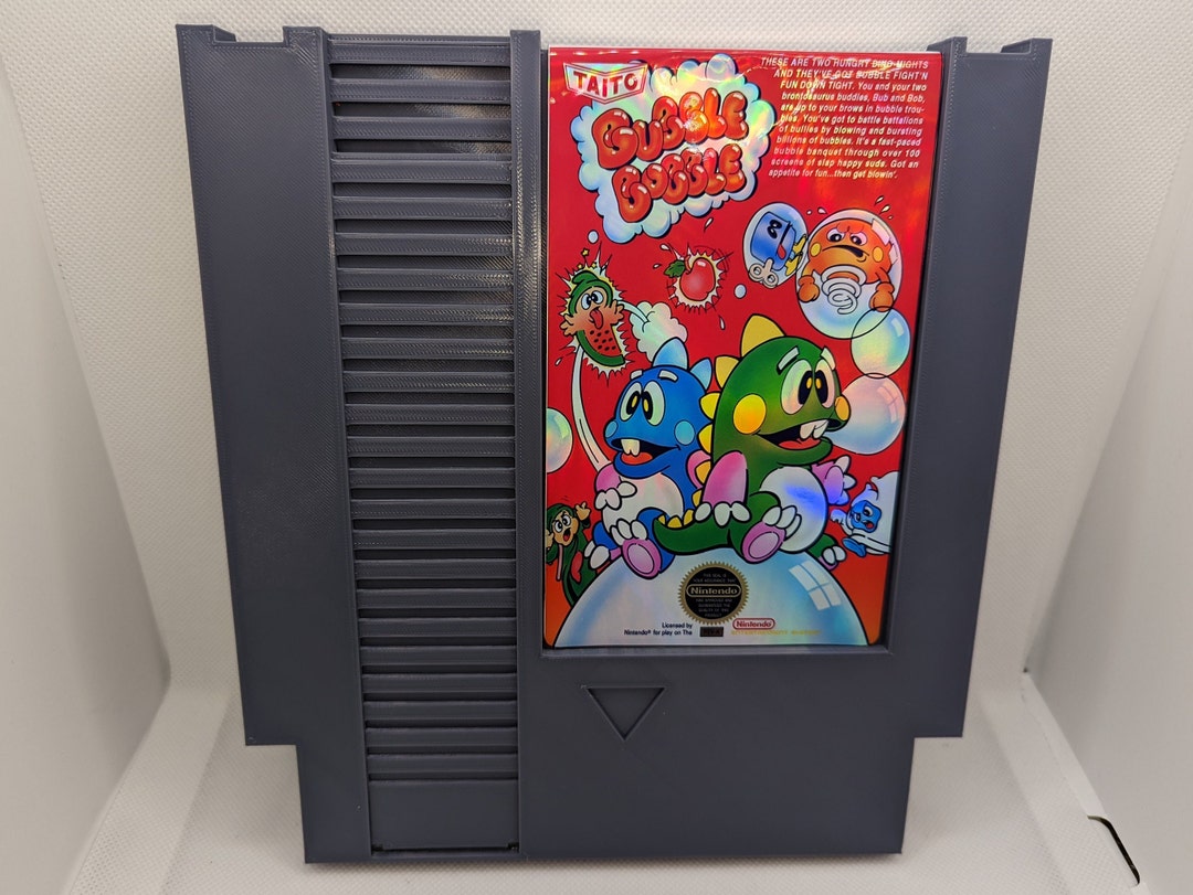 Giant Nintendo Cartridge Bubble Bobble - Etsy