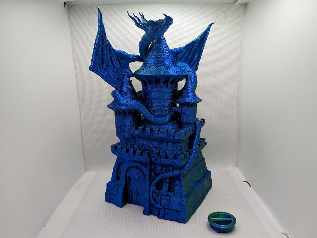 Dragon and Castle Coin Bank - Etsy