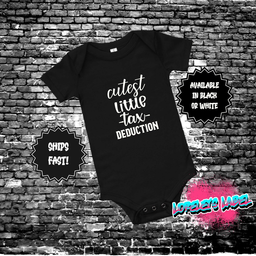 Accountant Baby Onesie® Cutest Little Tax Deduction Tax - Etsy