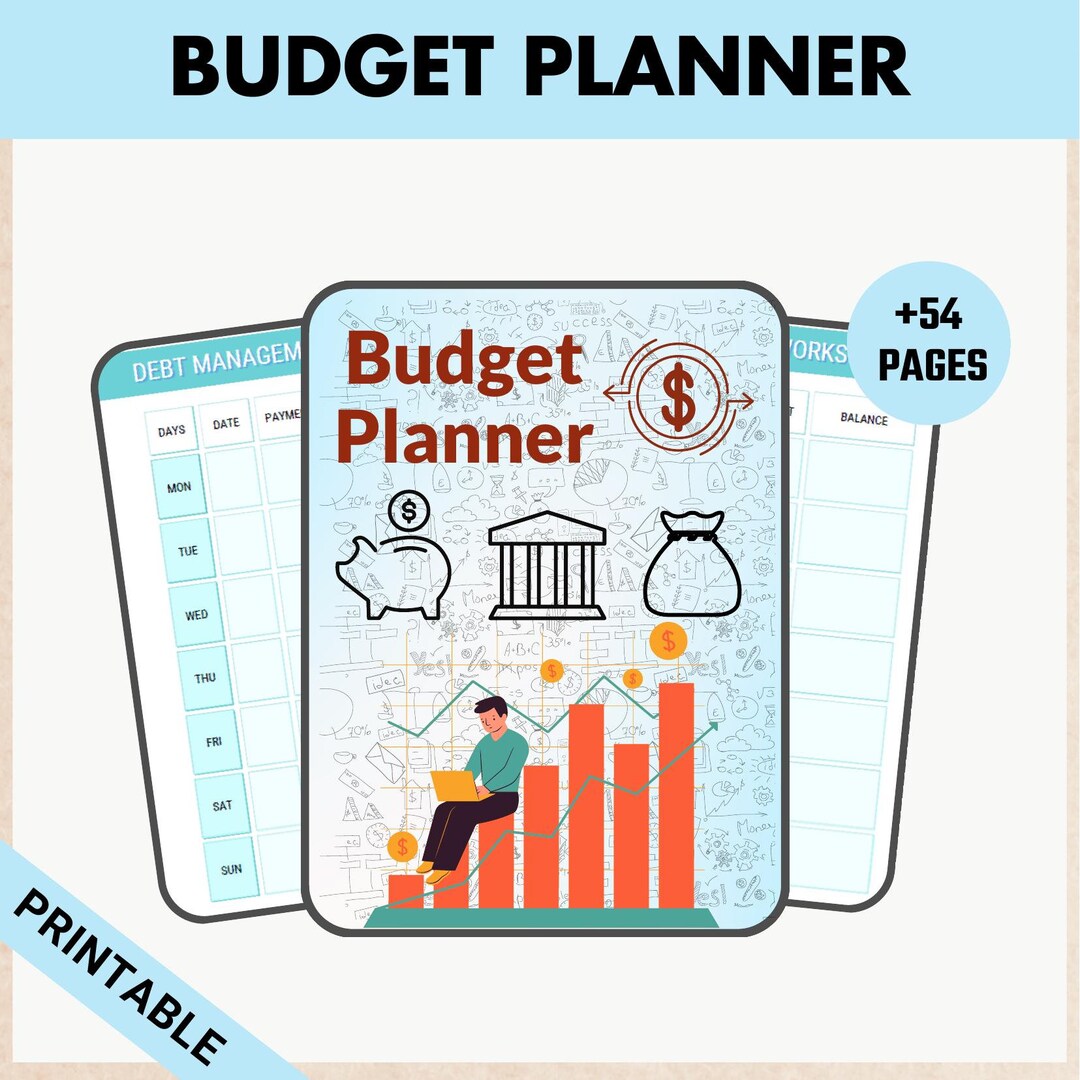 Budget Planner / Minimalist Digital Planner / Finance Planner / Savings ...
