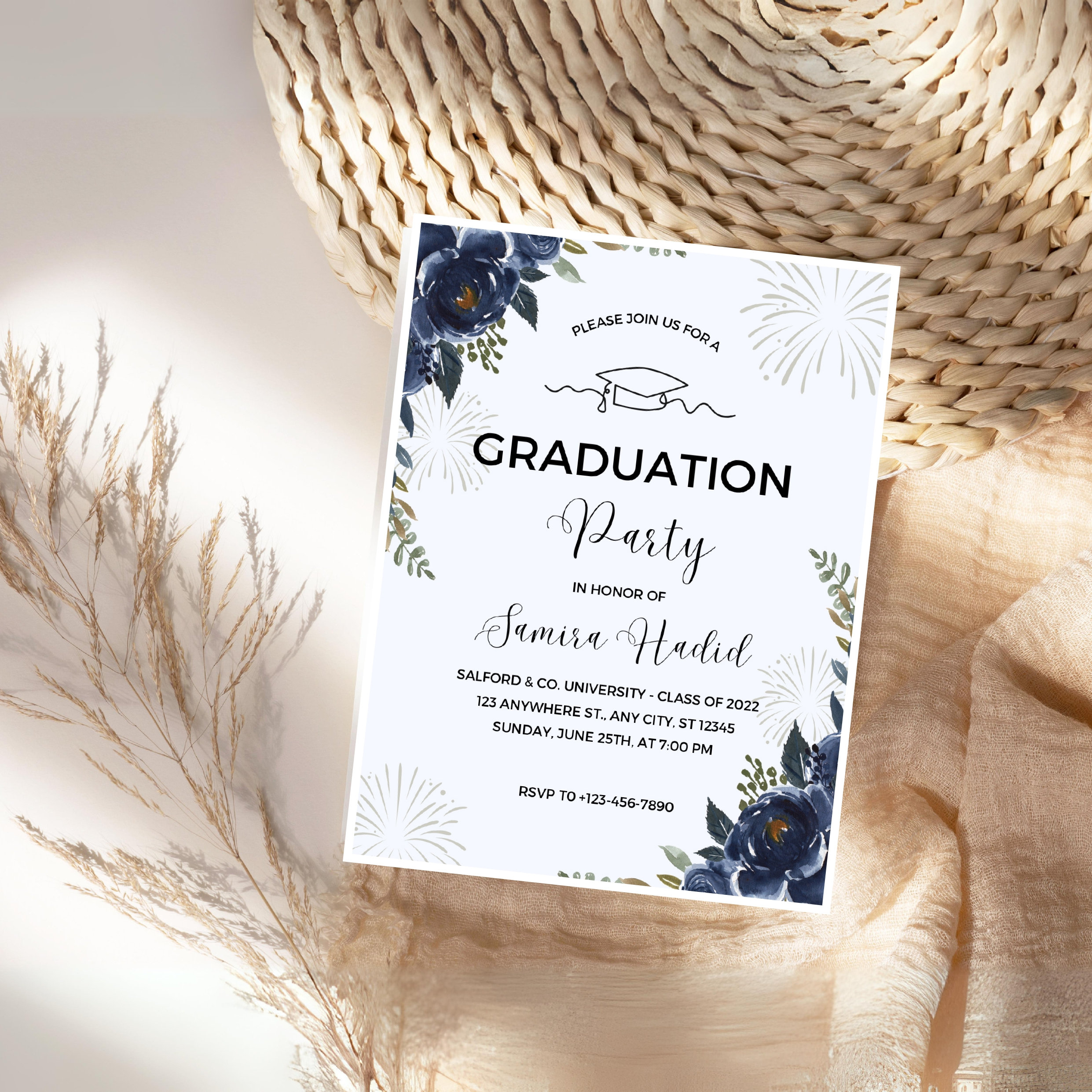 Graduation Party Invitation Card / Graduation Invitation / 2024 ...