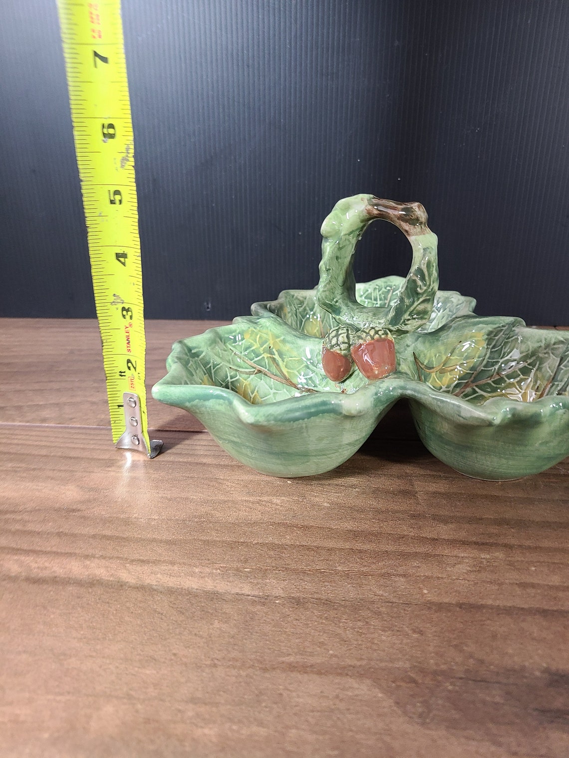 Maxcera Ceramic Pottery 3 Partition Dish Fall Foliage - Etsy