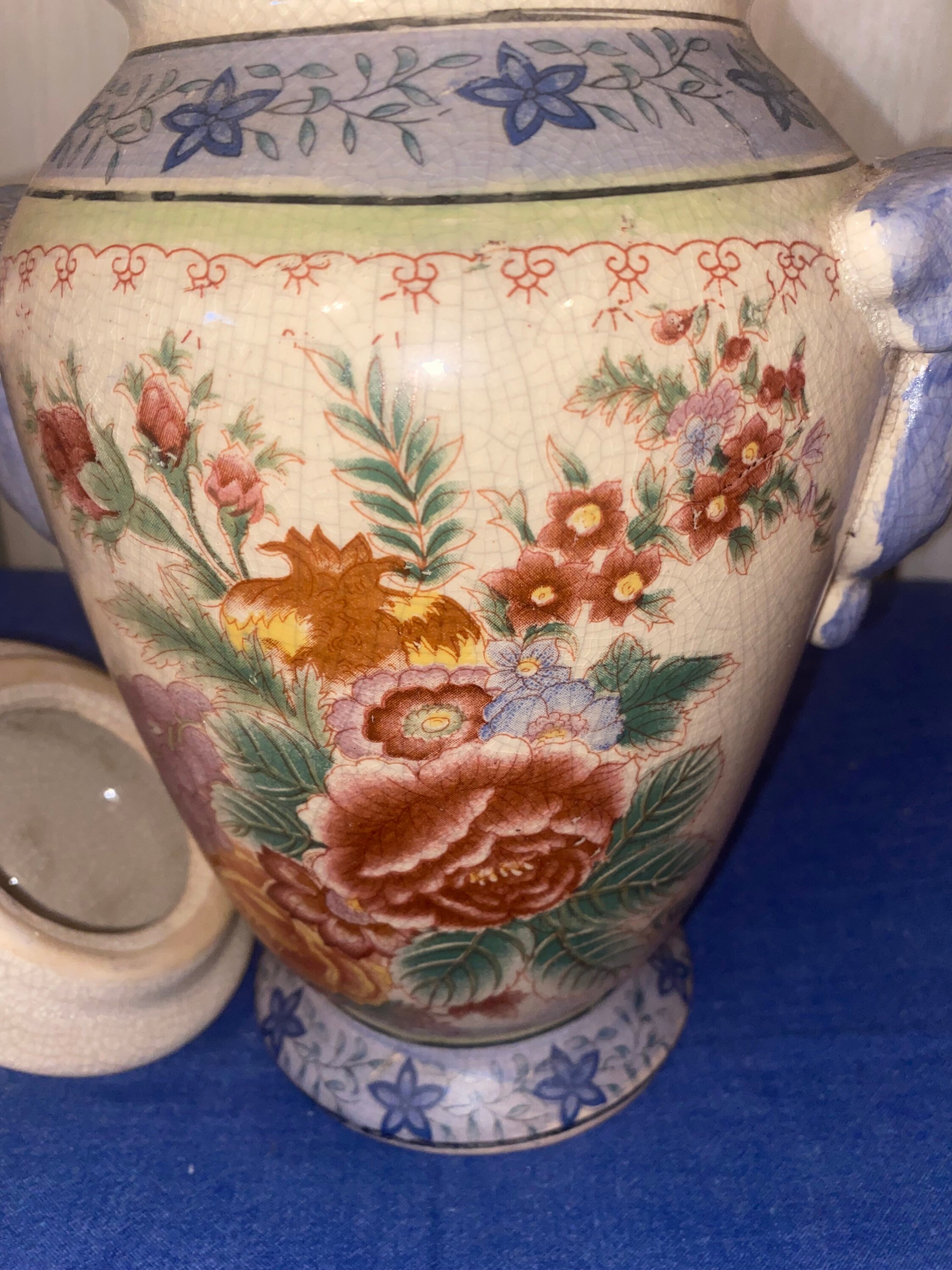 Magnani Pottery Vase/urn With Lid - Etsy