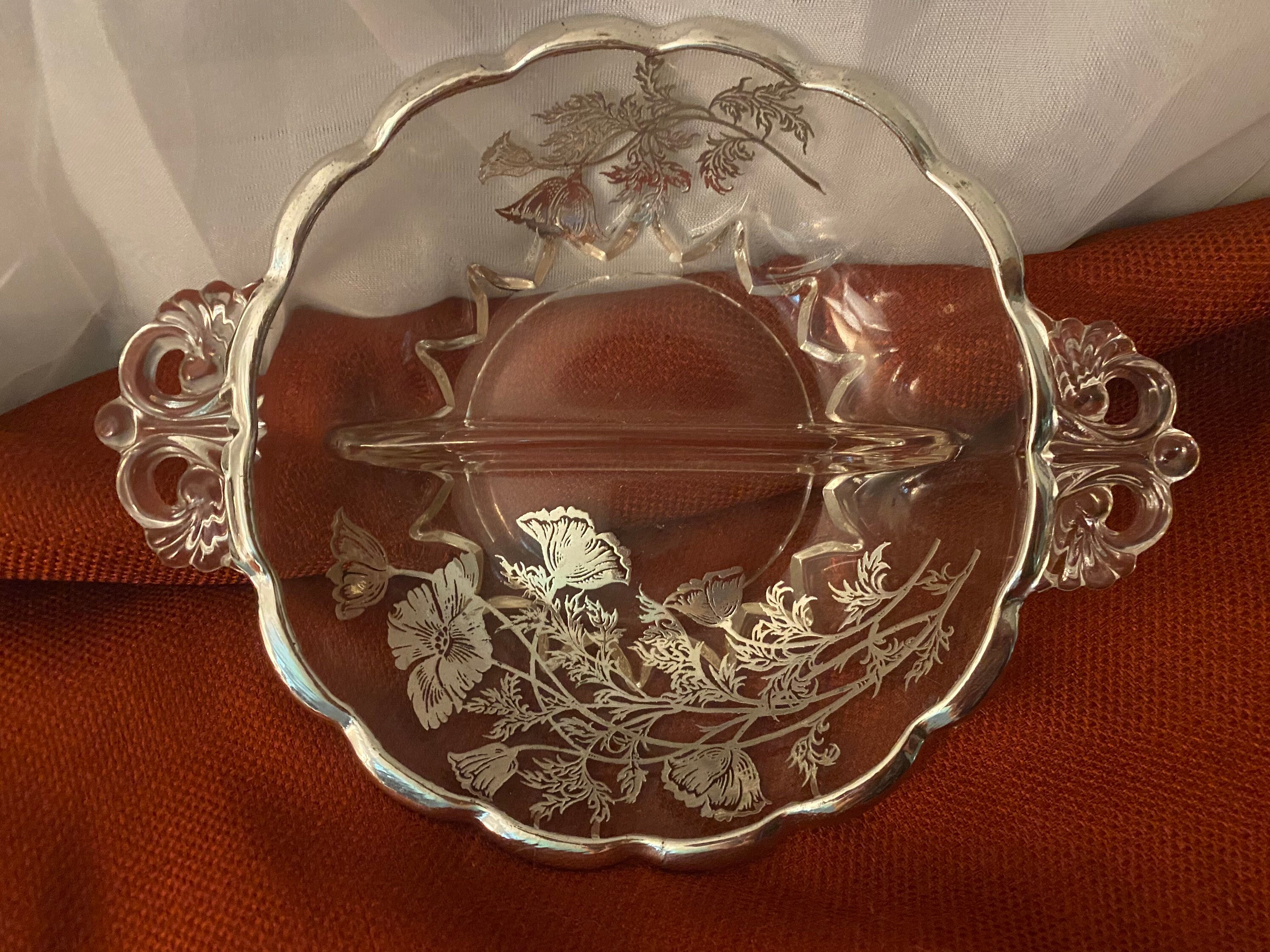 Gorgeous Cambridge Divided Serving Bowl With Silver - Etsy