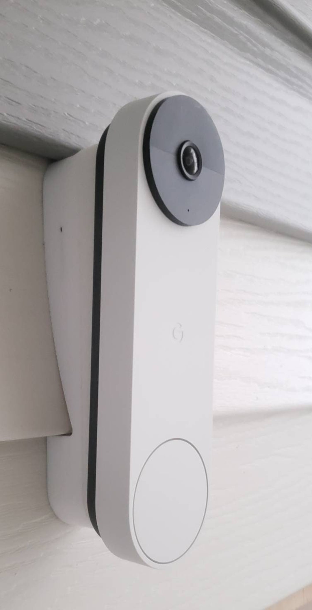 Google battery Doorbell Vinyl/ Board/ Dutchlap Siding Mount With ...