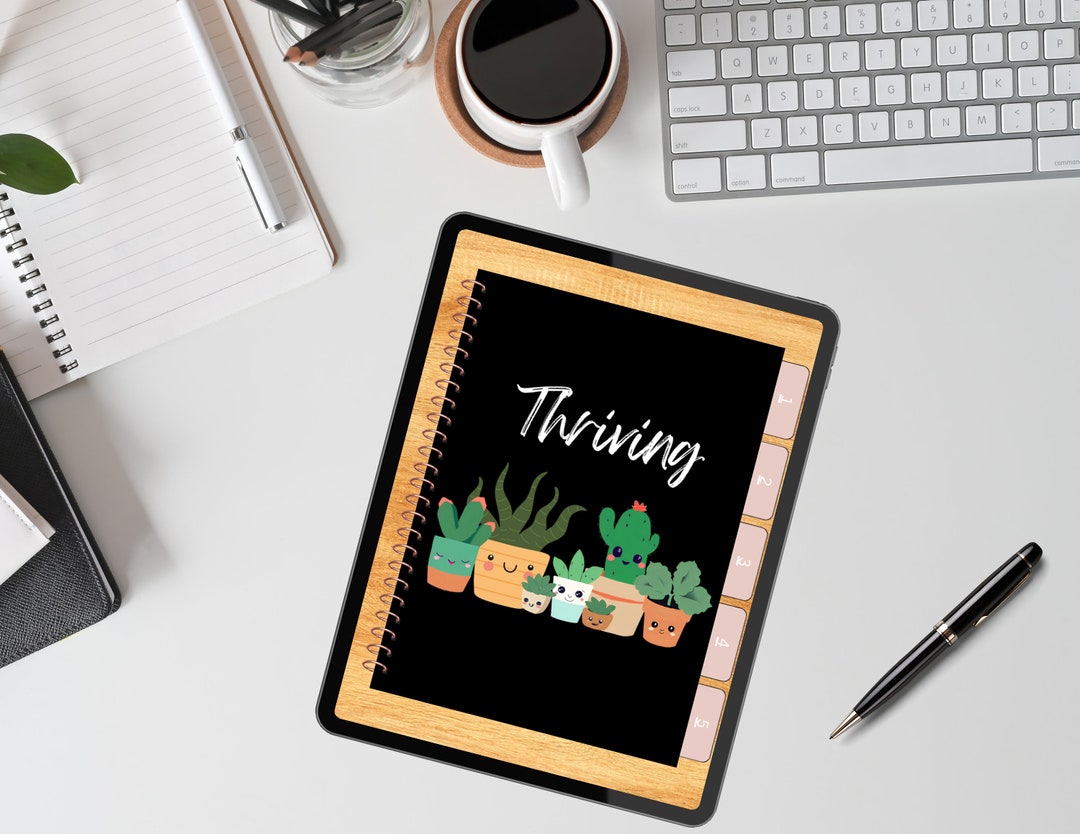 Thriving 5 Section Digital Notebook - Etsy