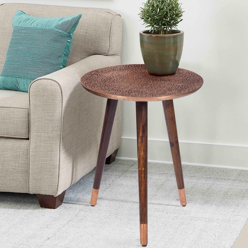 Copper Side Table Lamp - Etsy