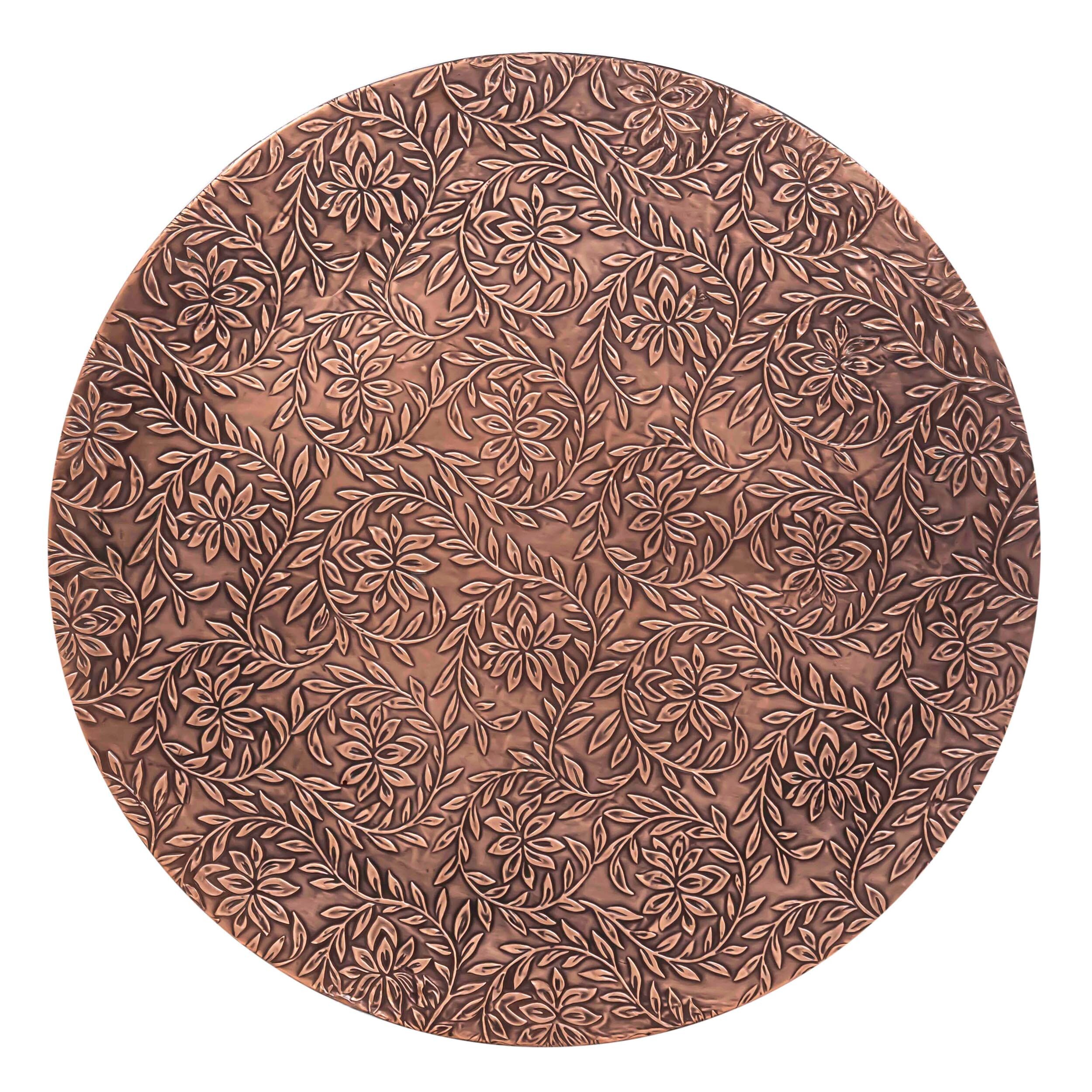 Hammered Copper Side Table: Mid-century Modern Accent Table - Etsy