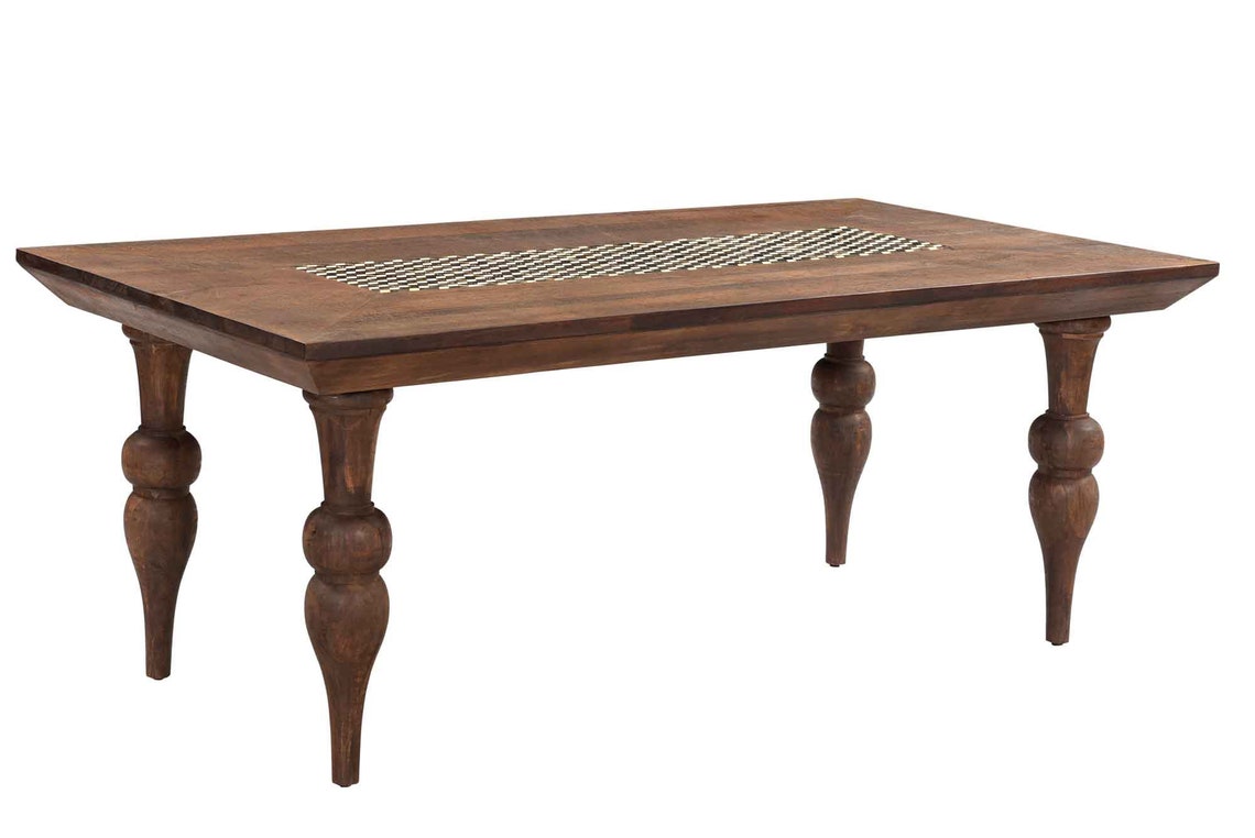 Dining Table Mango / Bone Inlay - Etsy