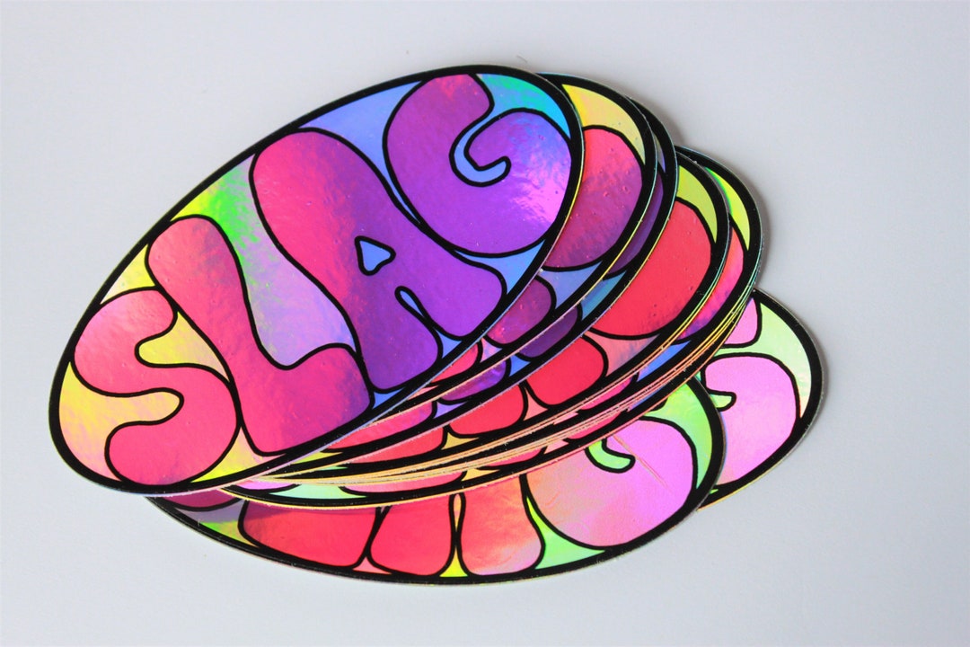 Holographic Slag Sticker - Etsy