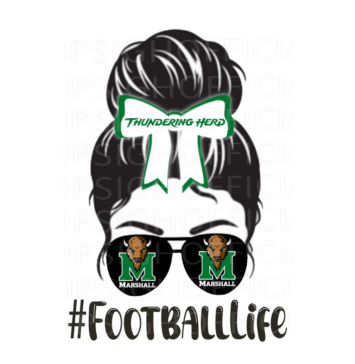 Marshall Thundering Herd Football PNG Design for Sublimation - Etsy