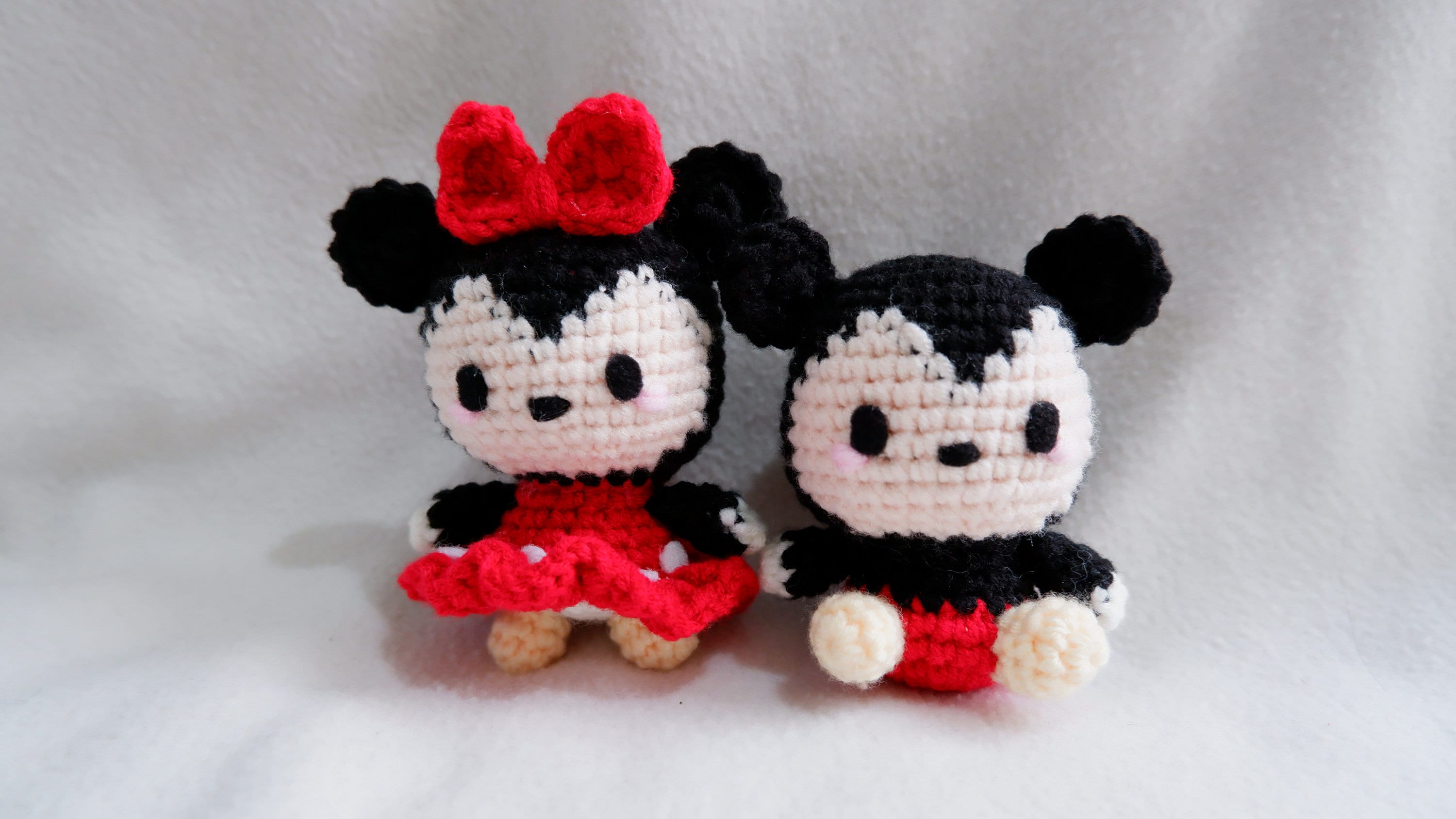 Mickey & Minnie Mouse Amigurumi Crochet Pattern - Etsy