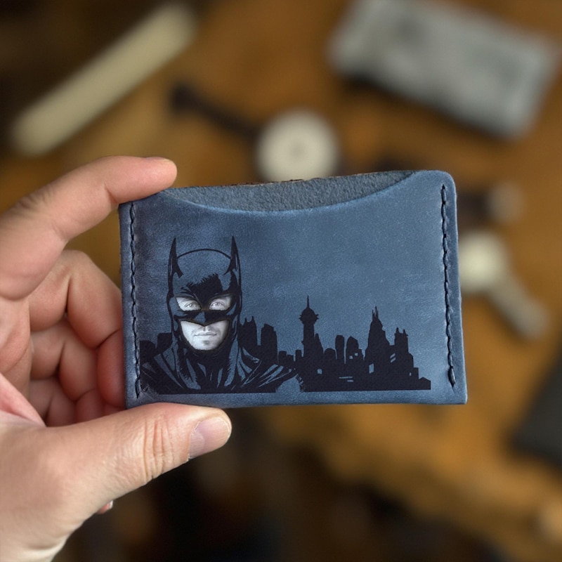 Bat Man Id Wallet - Etsy