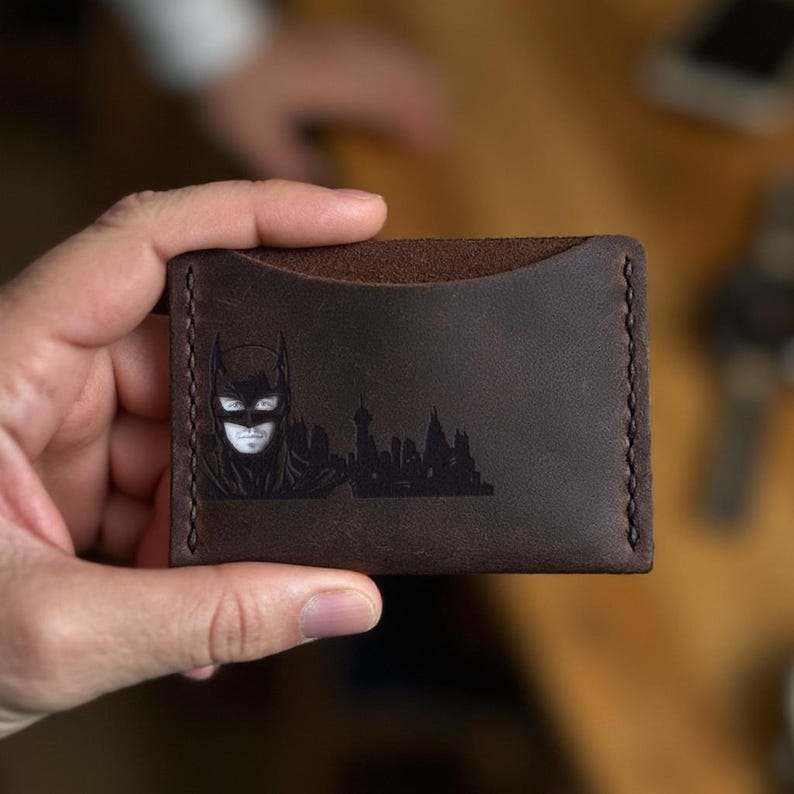 Mask Id Holder Batnan Wallet Hero Super Hero Wallet Leather Unique Gift ...