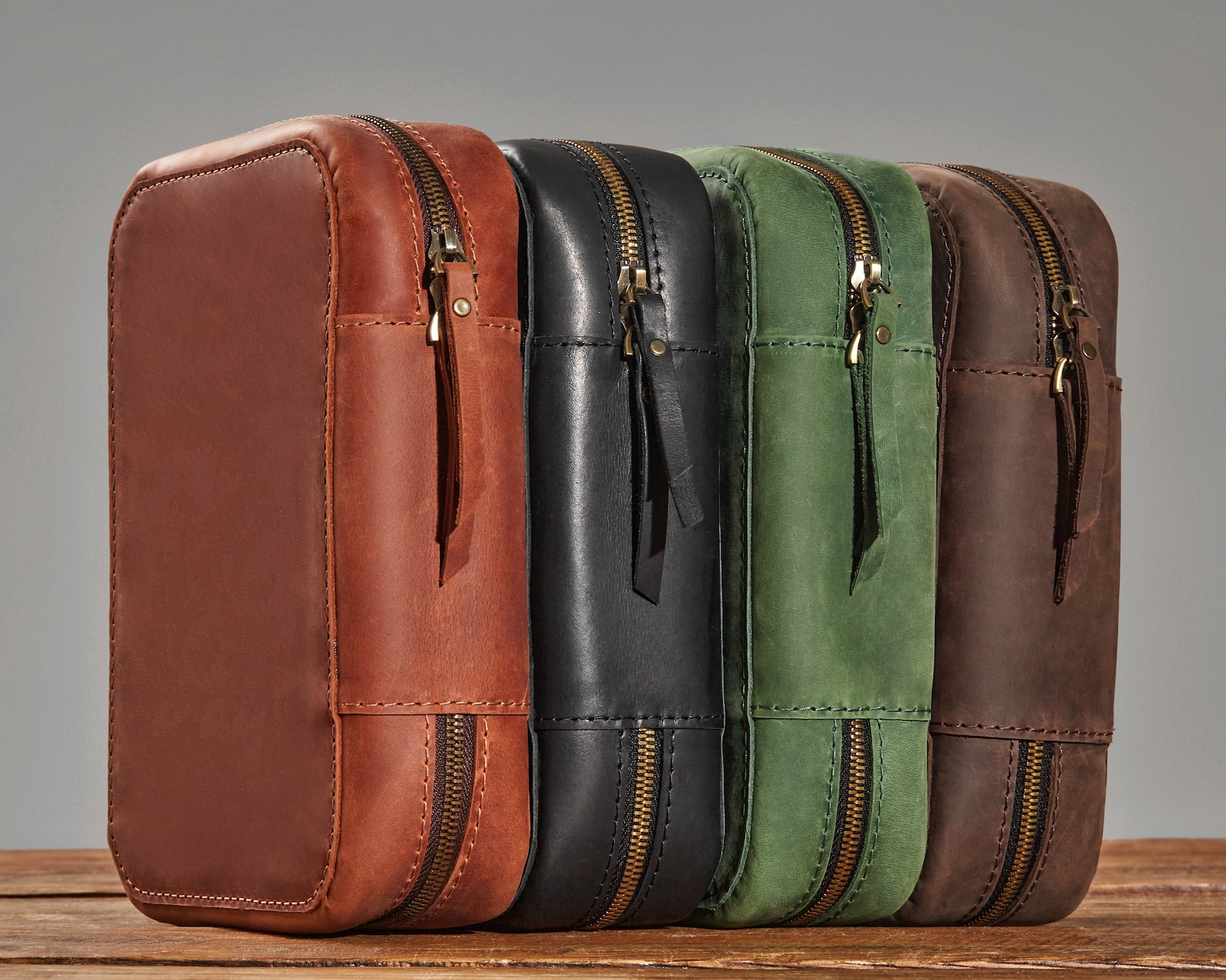 Leather Cable Organizer, Premium Leather Tech Organizer Pouch, Travel ...