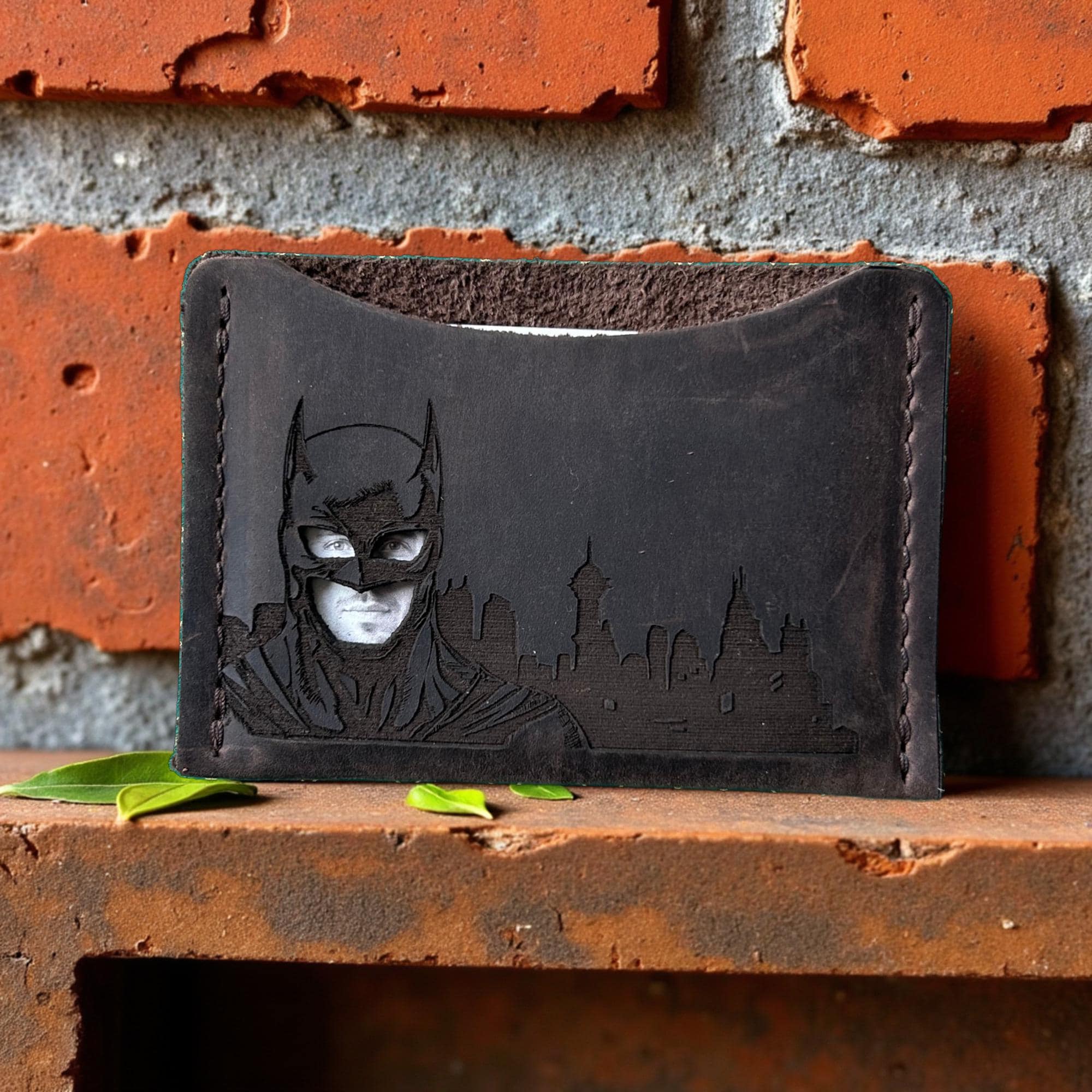 Bat ID Card Holder Superhero Id Wallet Comic Leather Wallet Mask Id ...