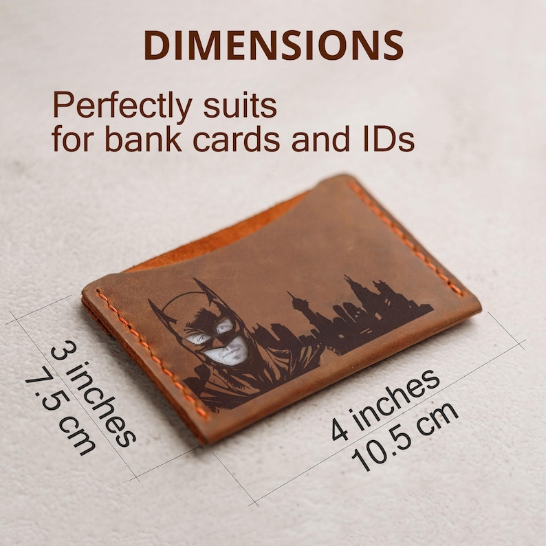 Mask Id Holder Batnan Wallet Hero Super Hero Wallet Leather Unique Gift ...