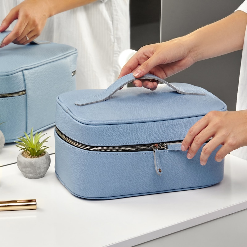 Leather Train Case - Etsy