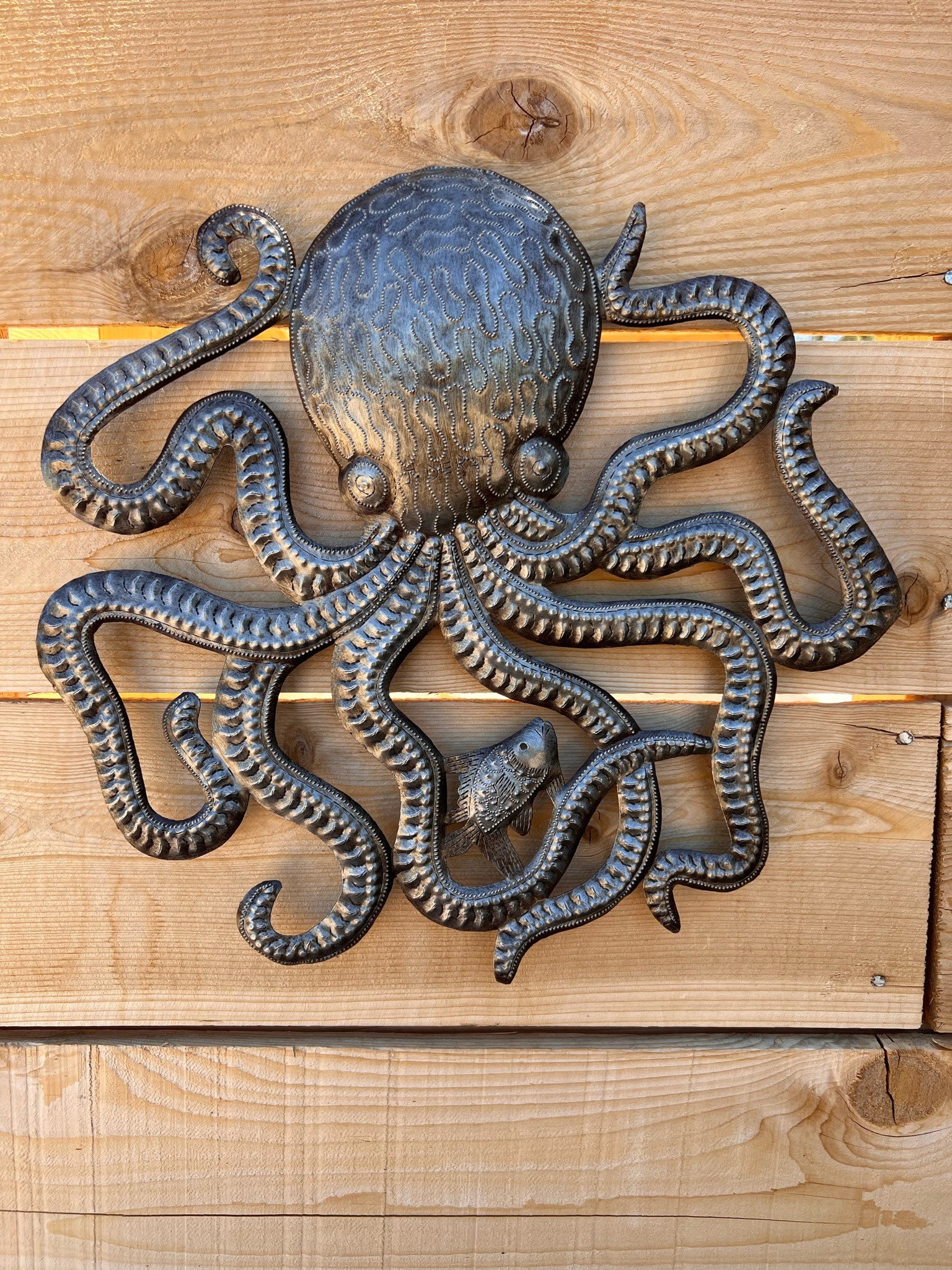 Octopus Yard Art