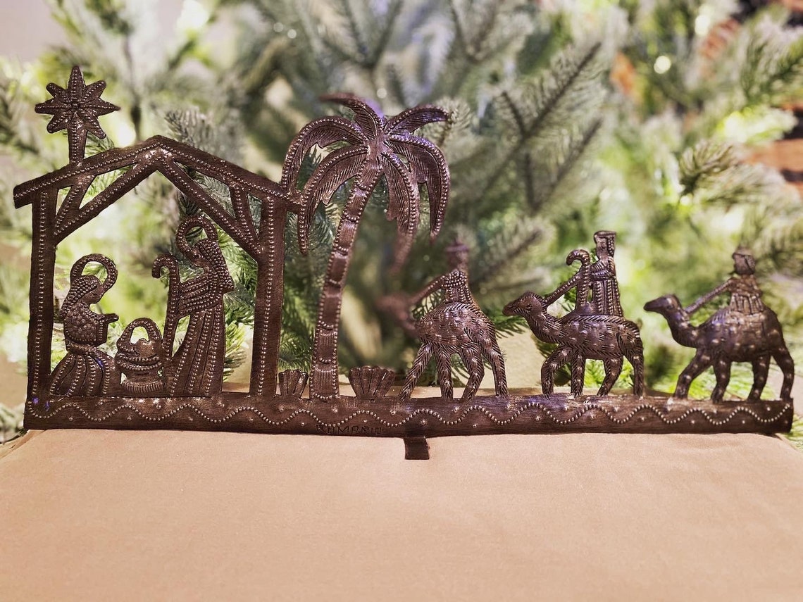 Handmade Metal Art Nativity Scene / Nativity / Christmas Decor - Etsy