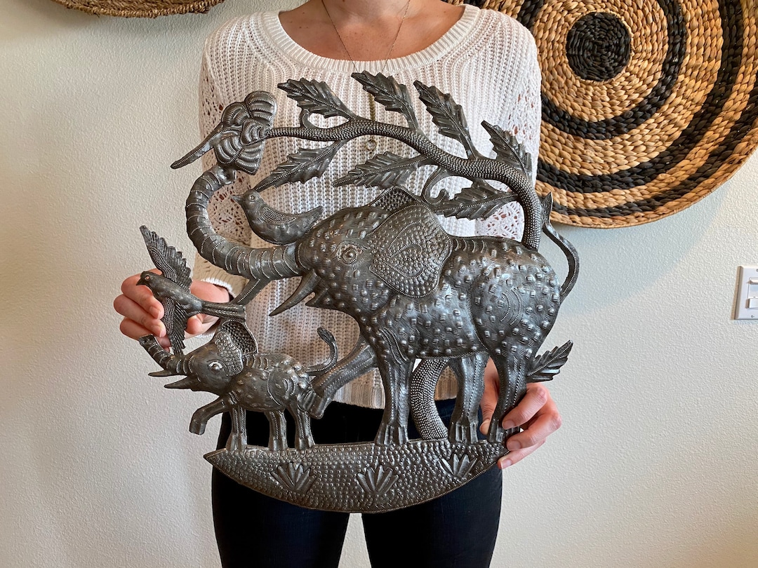 Metal Art / Wall Art / Home Decor / Elephants - Etsy