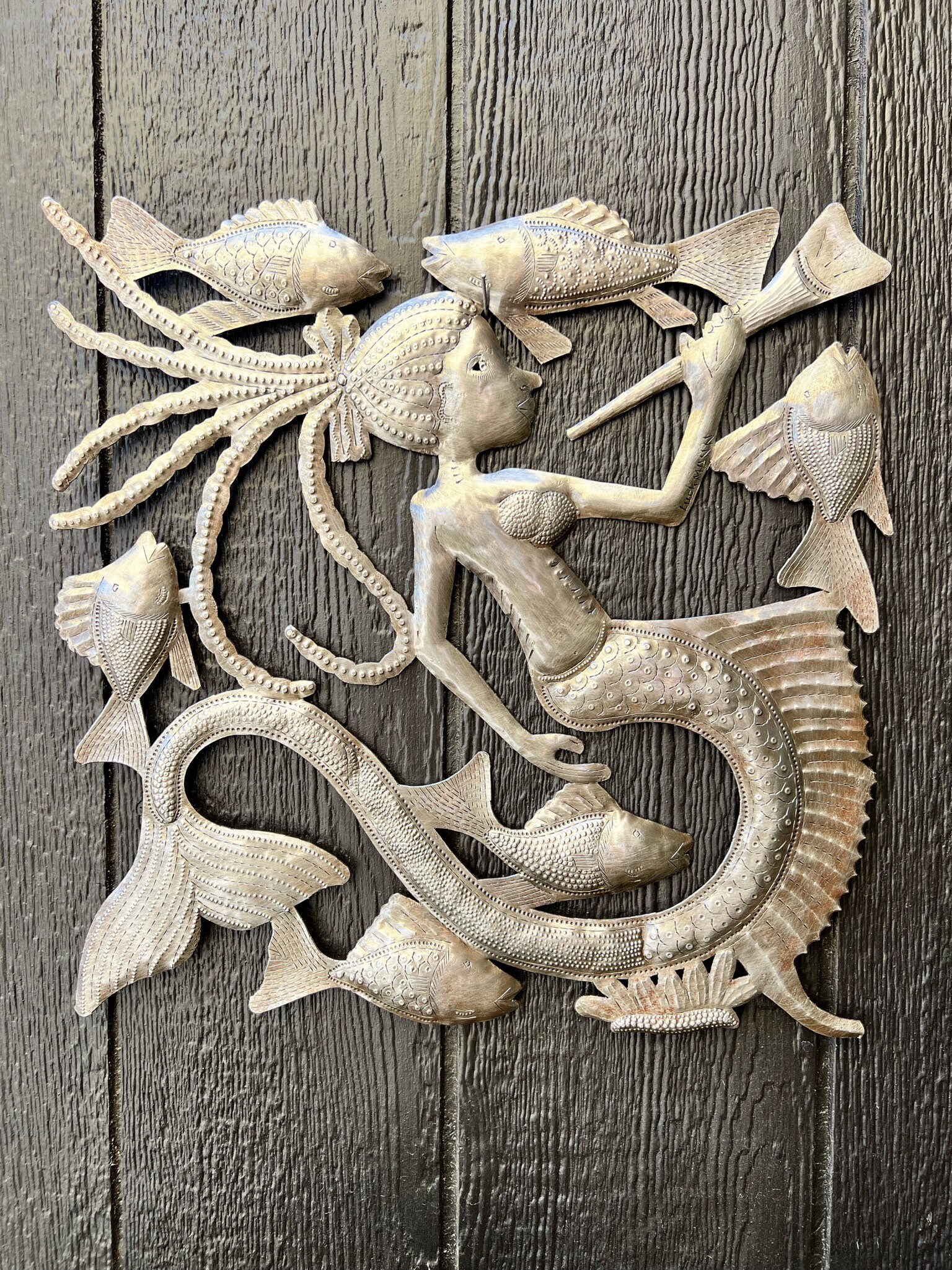 Handmade Haitian Metal Art Mermaid and Friends - Etsy