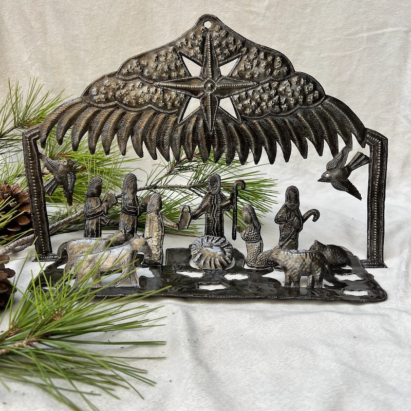 Metal Nativity - Etsy