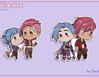 Jinx and Vi Stickers - Etsy