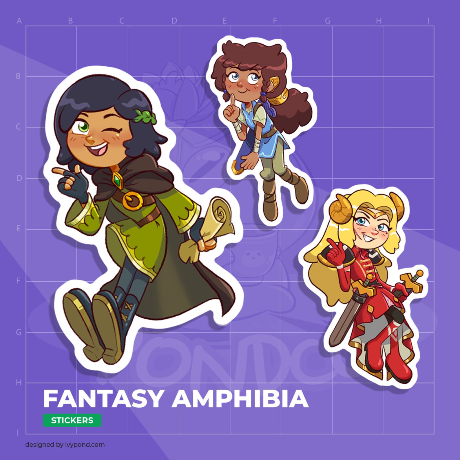 Amphibia Fantasy Stickers Anne Sasha Marcy - Etsy