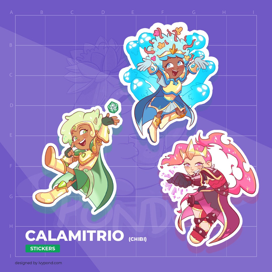 Amphibia Calamity Trio Stickers - Etsy