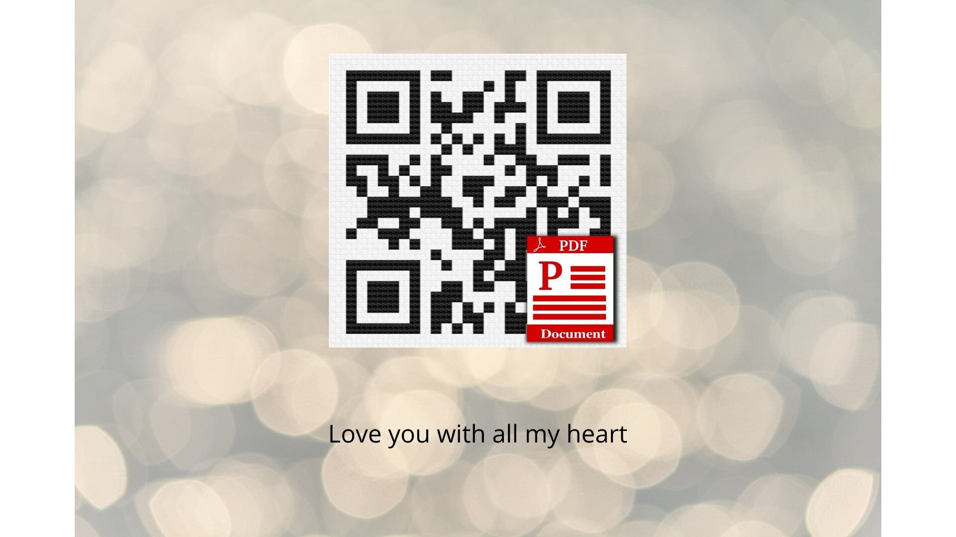 Cross Stitch QR Code Just Because Gift for Friends or Family - Etsy