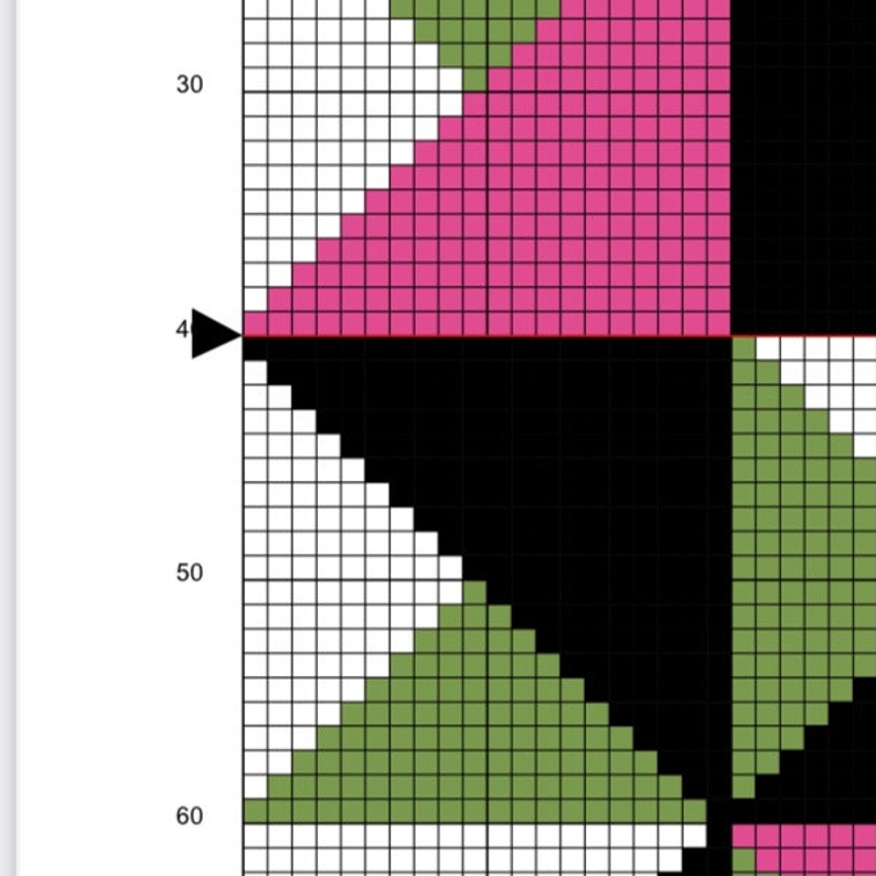 Pinwheel Cross Stitch Pattern, Quilt Pattern Modern PDF, Housewarming ...