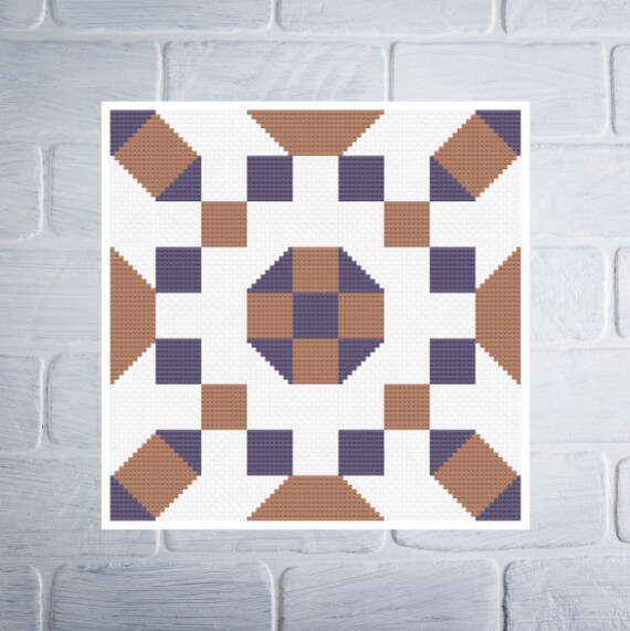 Cross Stitch Quilt Block Quilt Pattern for Panels | Etsy