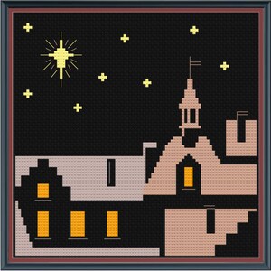 Star of Bethlehem Cross Stitch Pattern, Christmas in July, Christmas ...