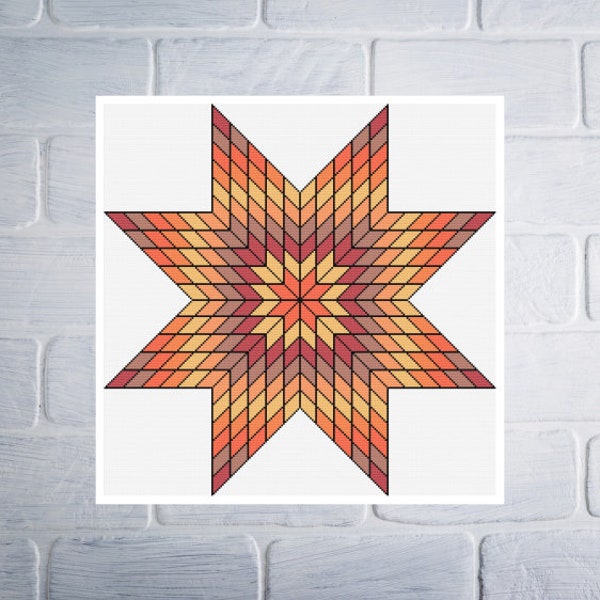Texas Star Quilt Pattern - Etsy