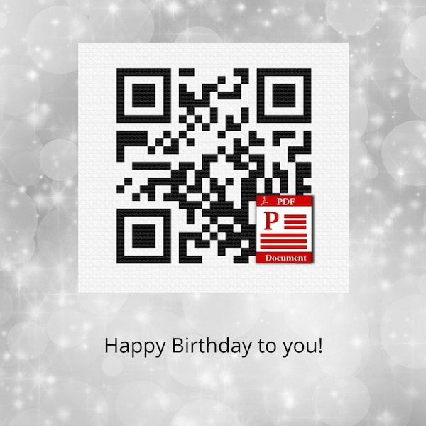 Happy Birthday Qr Code - Etsy