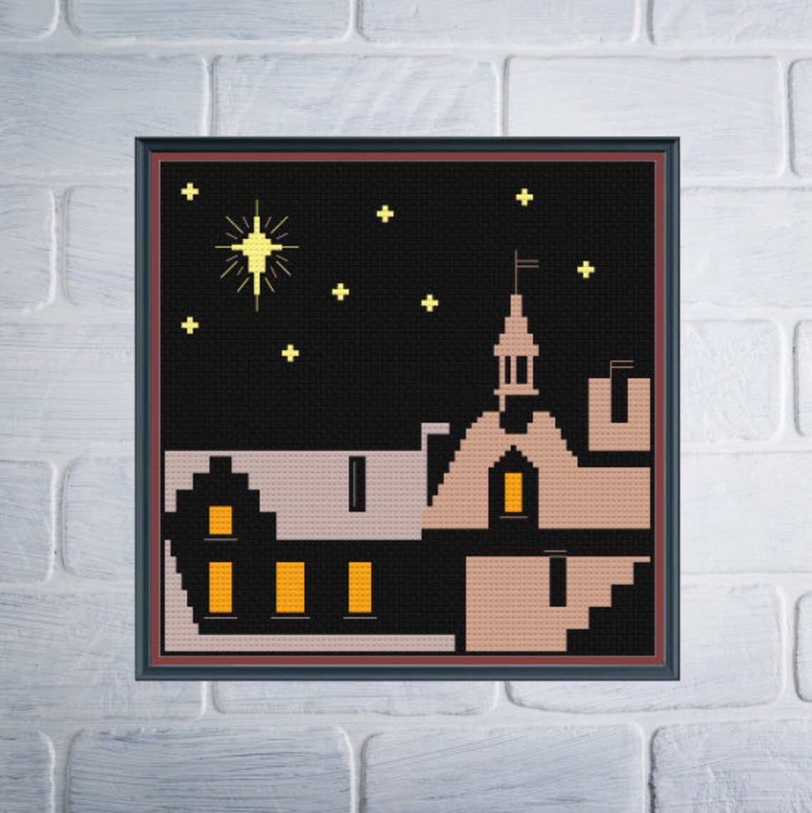 Star of Bethlehem Cross Stitch Pattern, Christmas in July, Christmas ...