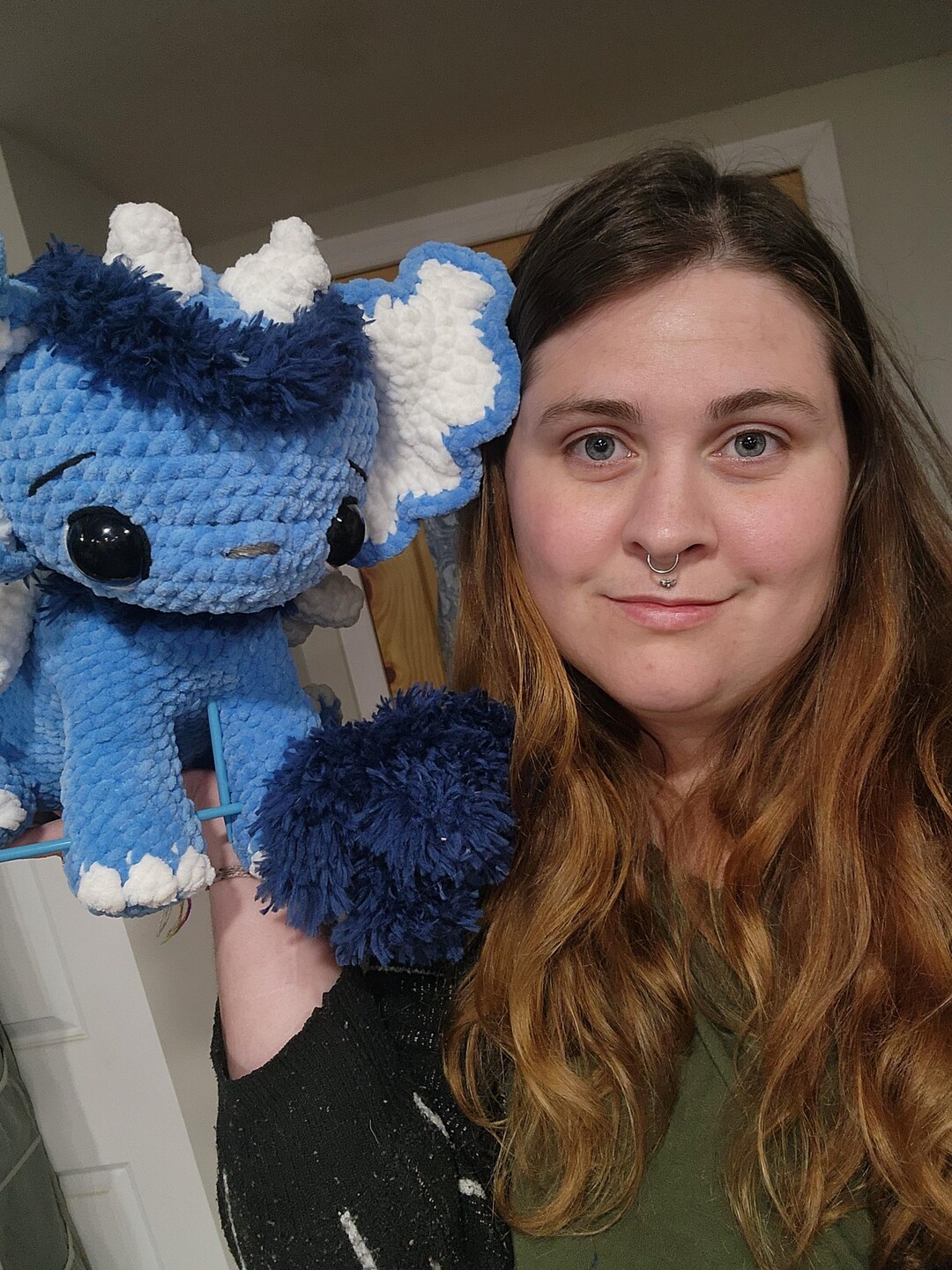 Dreamy Dragon Plushy Amigurumi Dragon Plush Chunky Doll - Etsy