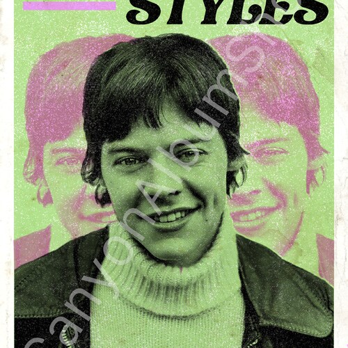 Harry Styles Psychedelic Poster digital Print - Etsy