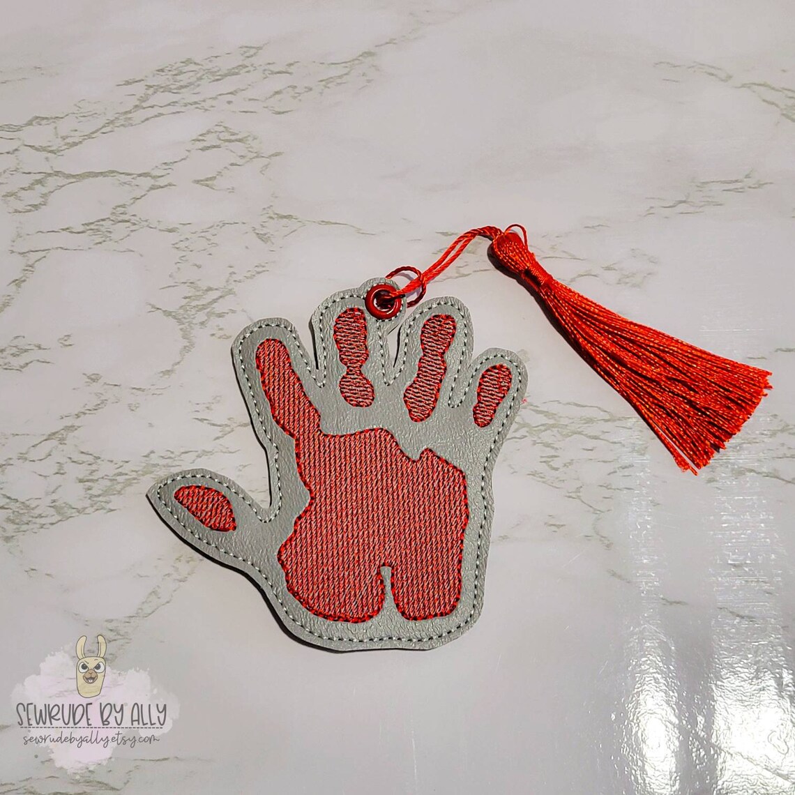 Bloody Handprint Bookmark Halloween Book Marker Crime Scene - Etsy