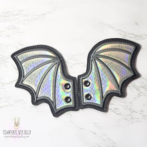 Bat Wings for Boots, Goth Boot Accessory, Embroidered Boot Wings ...