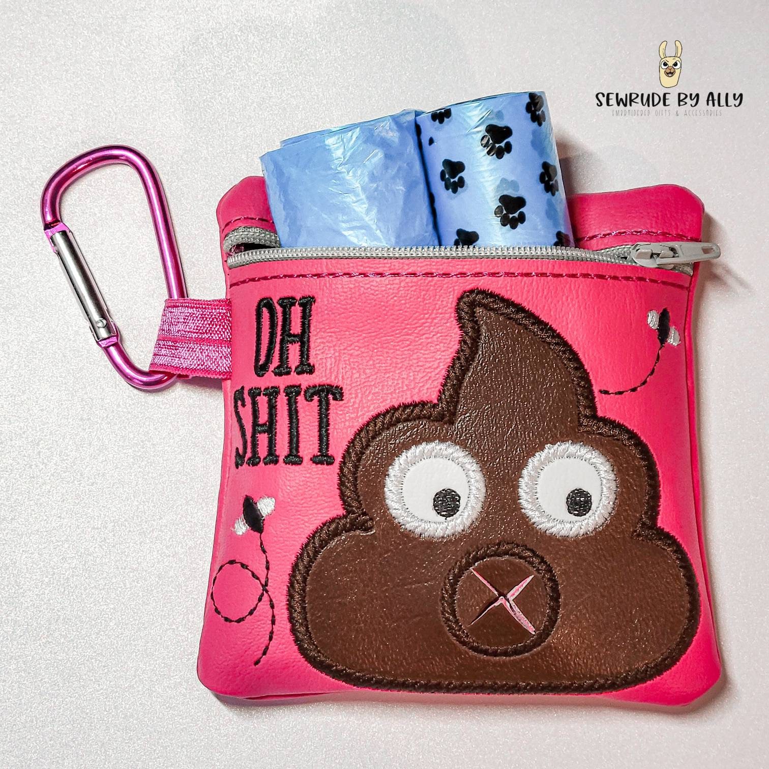 Dog Poop Bag Holder OH Shit Poop Bag Holder Funny Dog - Etsy