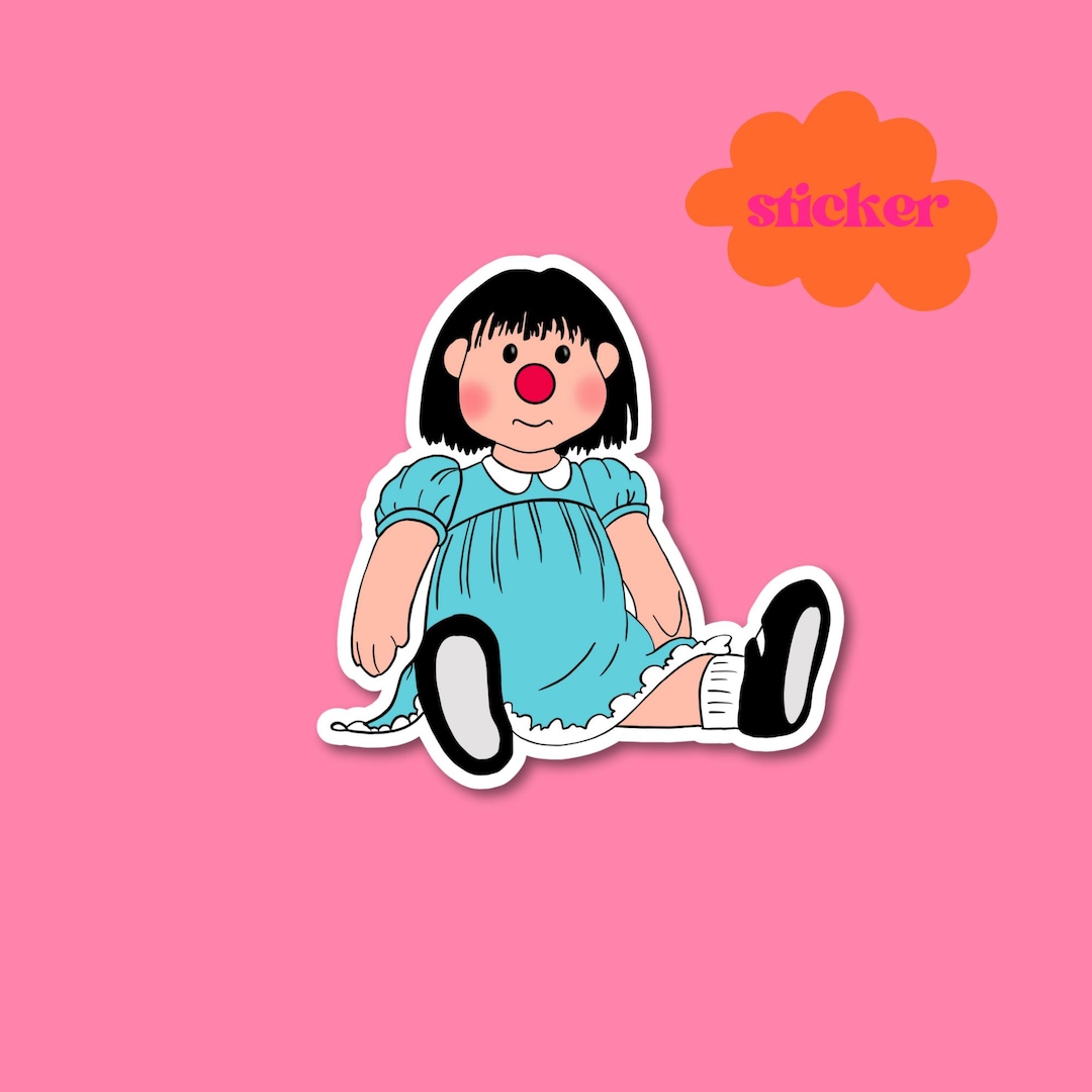Big Comfy Couch Molly Doll Sticker - Water Resistant and Holographic ...