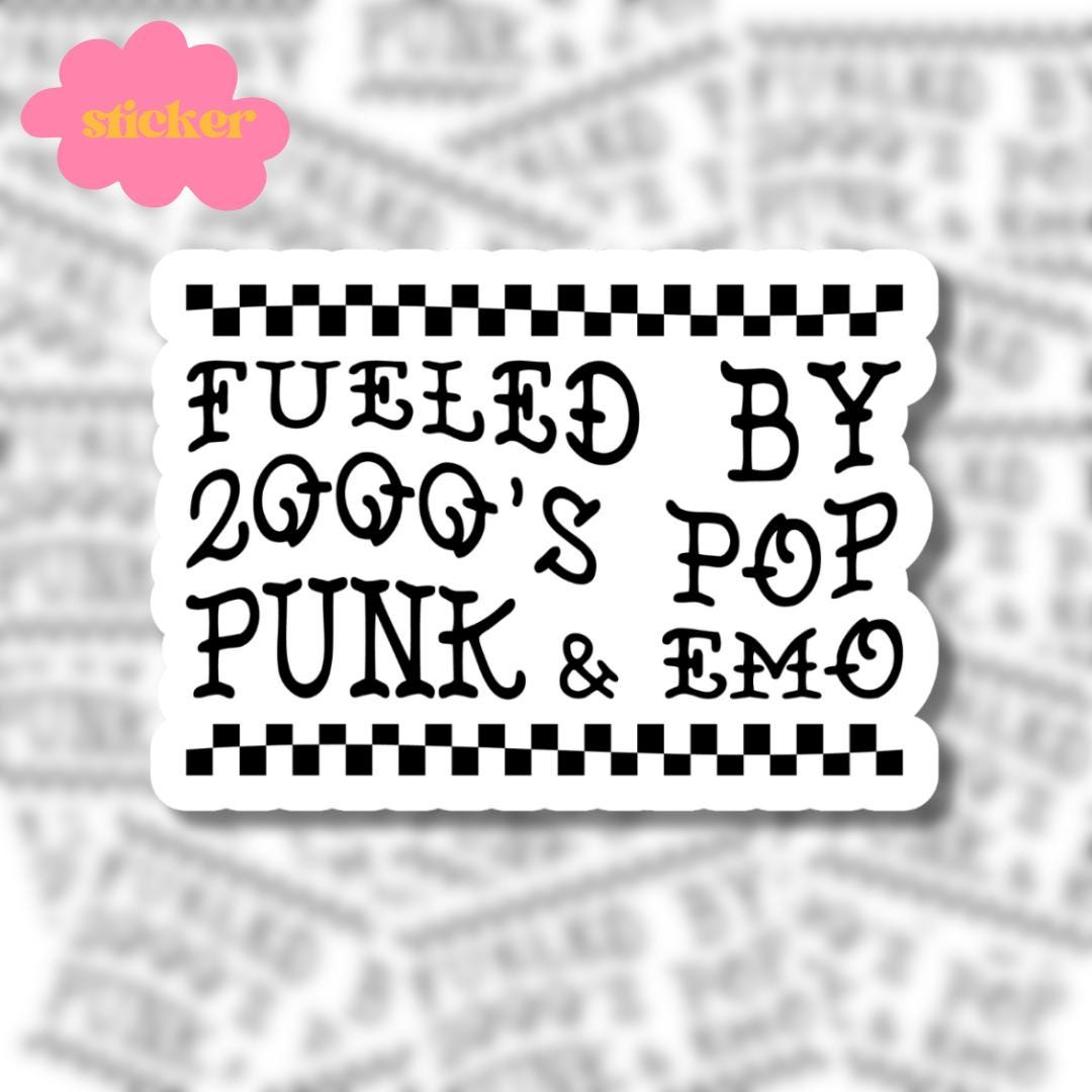 2000's Pop Punk - Emos Not Dead Inspired Sticker for Alt Kids - Etsy